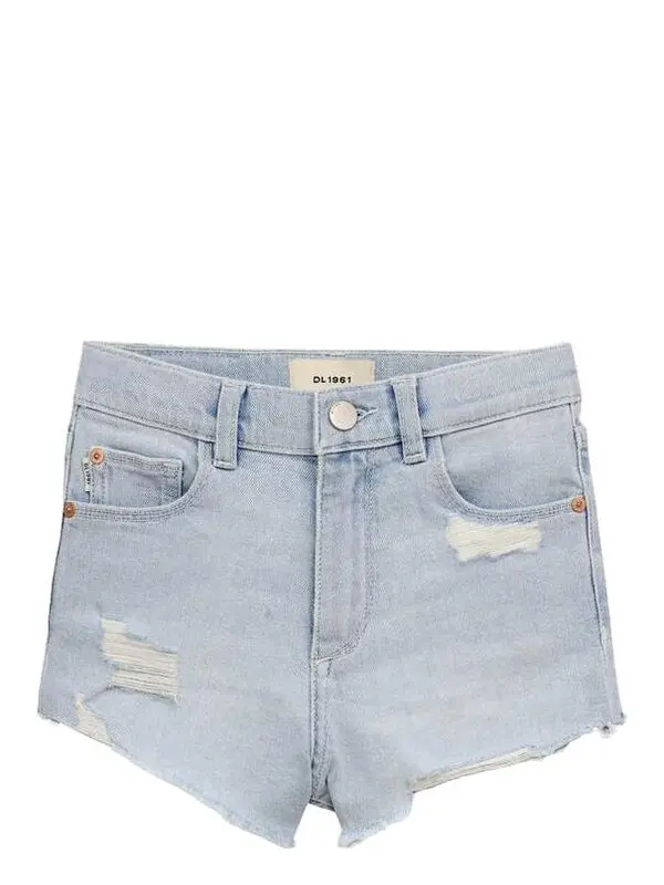 DL1961 Lucy High Rise Denim Shorts - Poolside Distressed