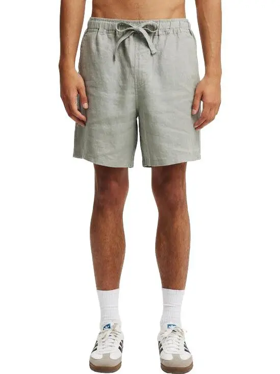 COTTON ON Linen Easy Short - Washed Military