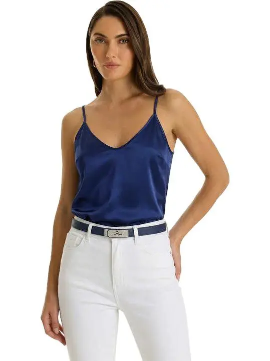 THE NOLI SHOP Yara Silk Camisole - Navy