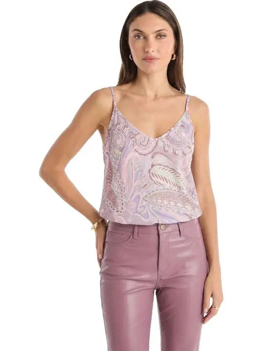 THE NOLI SHOP Yara Silk Camisole - Pastel Paisley