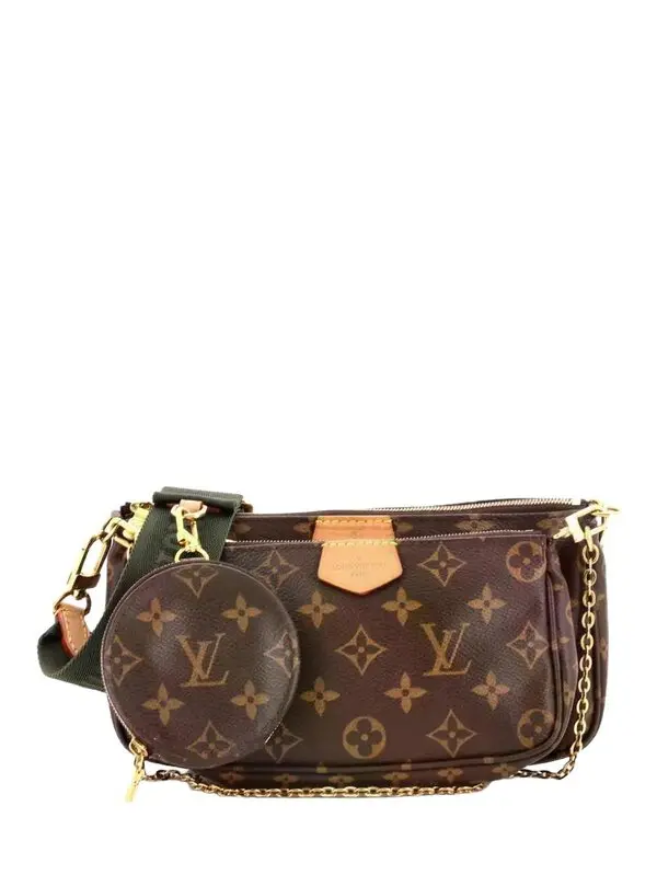 LOUIS VUITTON Multi Pochette Accessoires Monogram Canvas Crossbody Bag - Brown