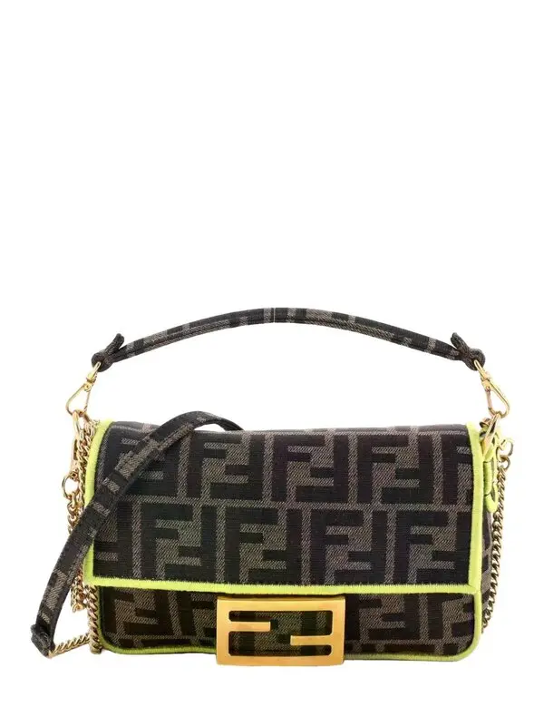 Fendi Baguette Nm Bag Zucca Canvas Mini - Brown