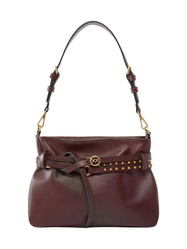 Pinko Small Studded-belt Shoulder Bag - Red