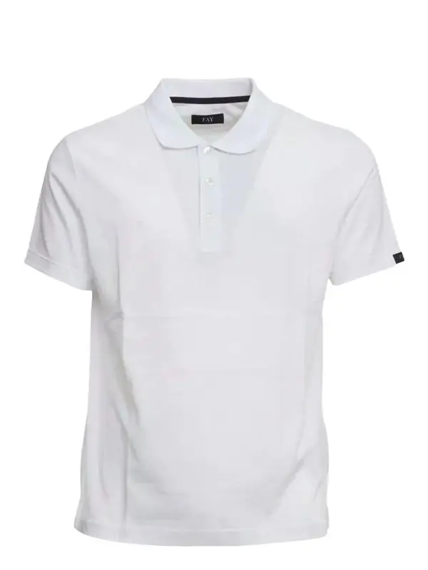 FAY Cotton Polo - White