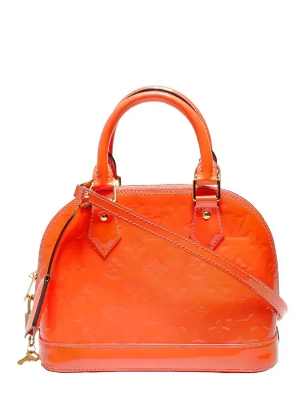 LOUIS VUITTON 2015 Alma Bb Monogram Tote - Orange