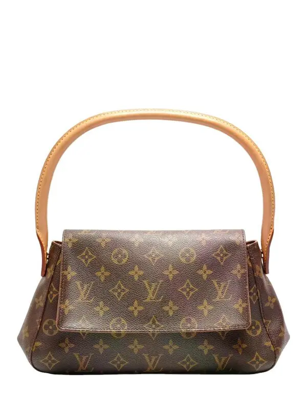 LOUIS VUITTON 2003 Monogram Mini Looping Shoulder Bag - Brown