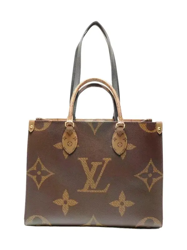 LOUIS VUITTON 2020 On The Go Mm Monogram Tote Bag - Brown