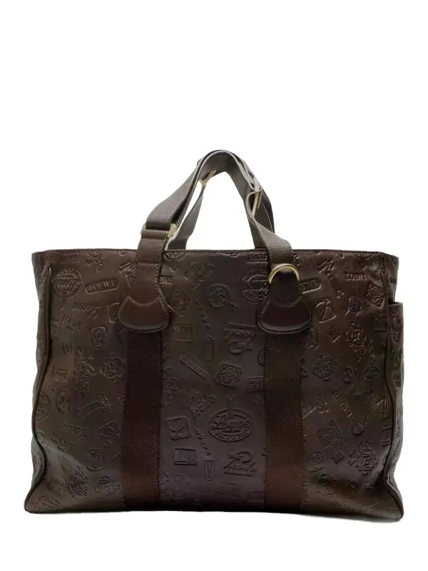 Loewe 2006 160th Anniversary Logo-embossed Tote Bag - Brown