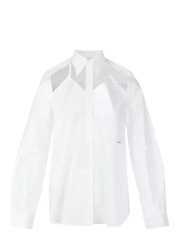 PUSHBUTTON Cut-out Shirt - White