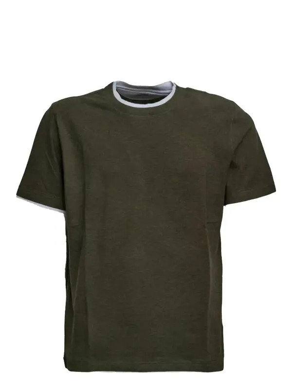 Fedeli Duo Cotton T-shirt - Green