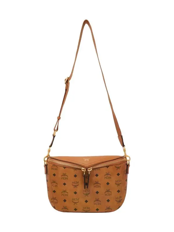 Mcm Patterned Crossbody Bag - Brown