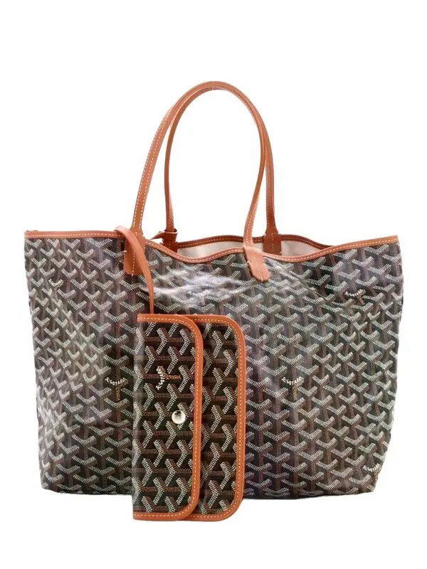 Goyard Saint Louis Coated Canvas Pm Tote Bag - Brown