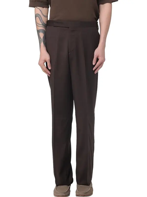 LARDINI Tailored Trousers - Brown