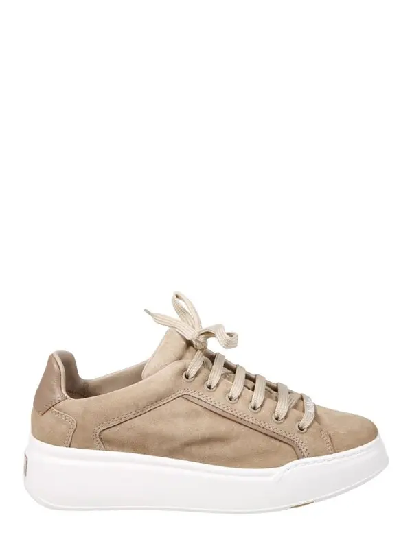 Max Mara Lace-up Sneakers - Nude