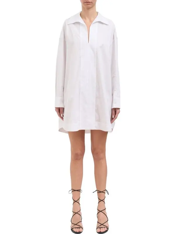 DONDUP Shirt Dress - White