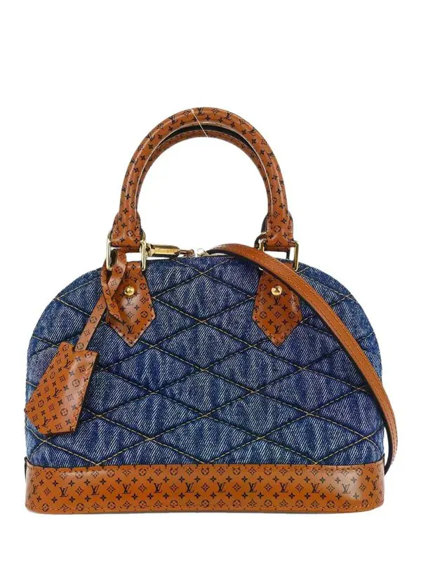LOUIS VUITTON 2019 Alma Bb Denim Handbag - Blue