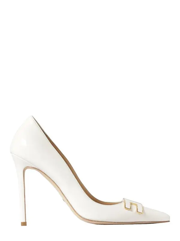 Elisabetta Franchi Pointed-toe Pumps - Ivory