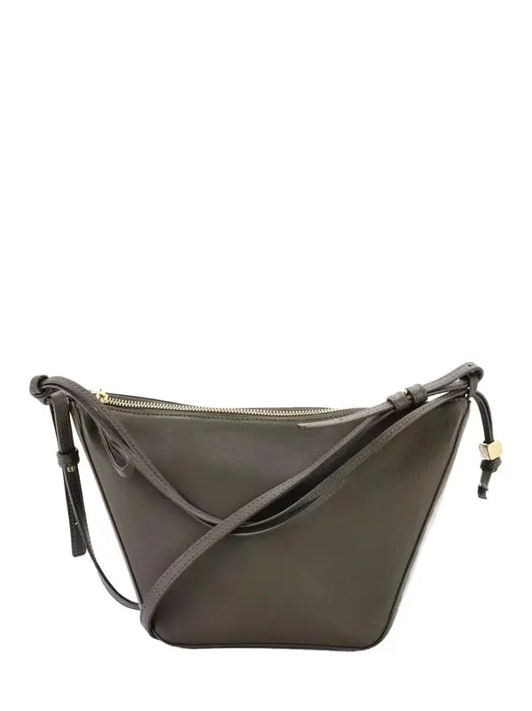 Loewe Hammock Hobo Leather Mini Crossbody Bag - Green