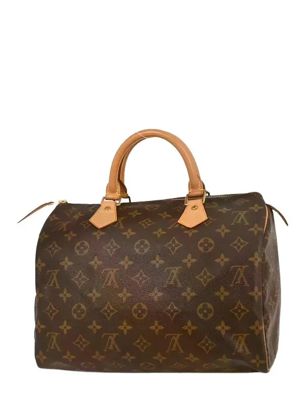 LOUIS VUITTON 2001 Speedy 30 Monogram Handbag - Brown