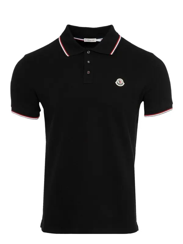 Moncler Maglia Polo Shirt - Black