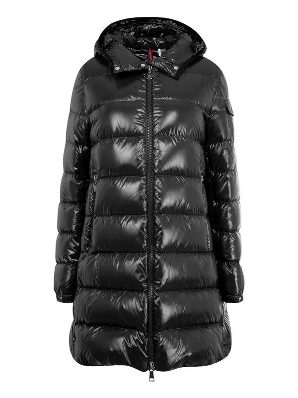 Moncler Courcelles Long Coat - Black
