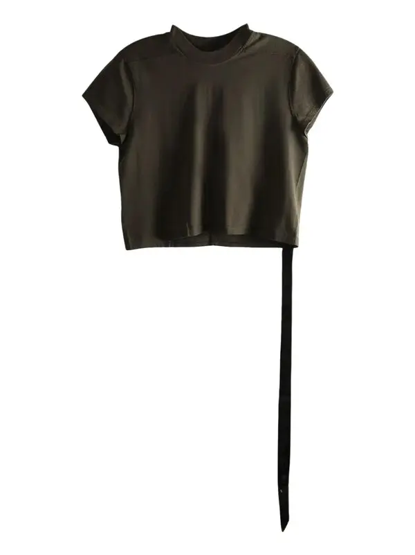 Rick Owens Cropped Small Level T-shirt - Brown