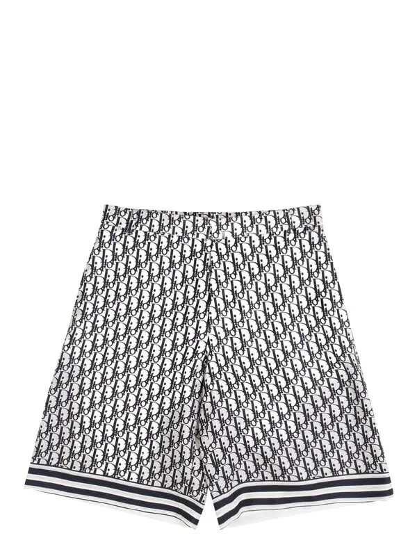 Dior Oblique Twill Shorts - Blue