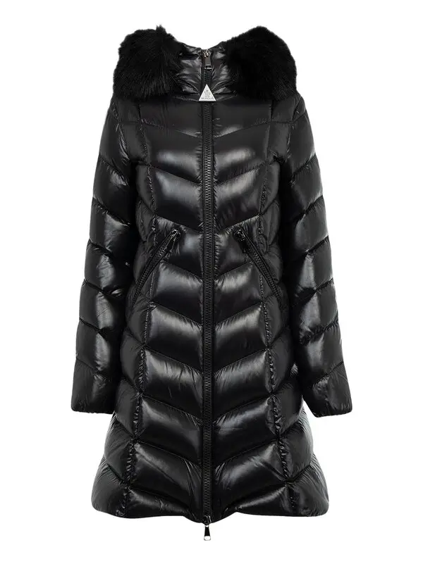 Moncler Fulmarus Long Coat - Black