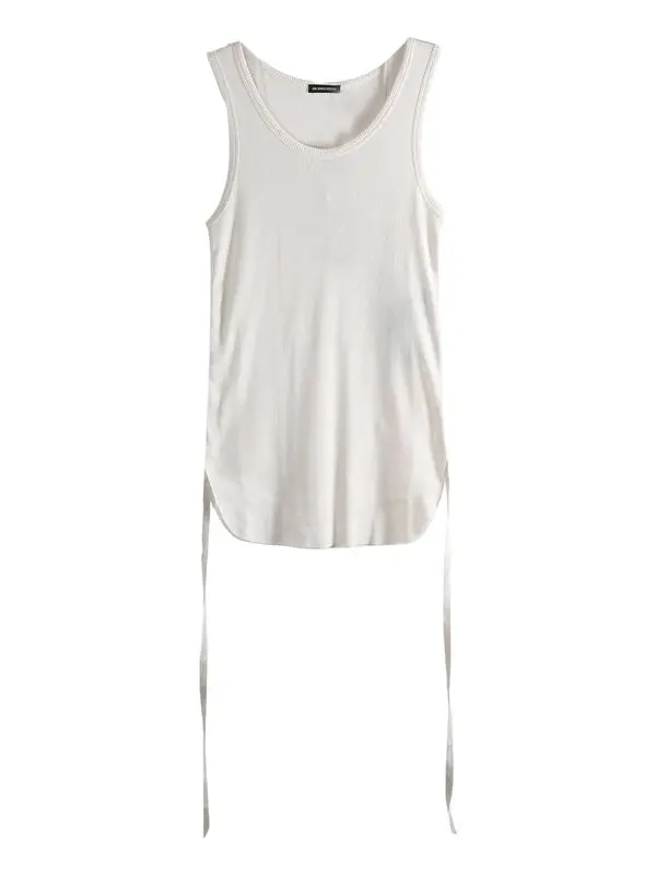 ANN DEMEULEMEESTER Mara Cropped Tank Top - Cream