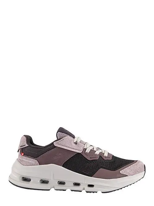 On Cloudnova Rift Woven Trainers - Pebble Grape F