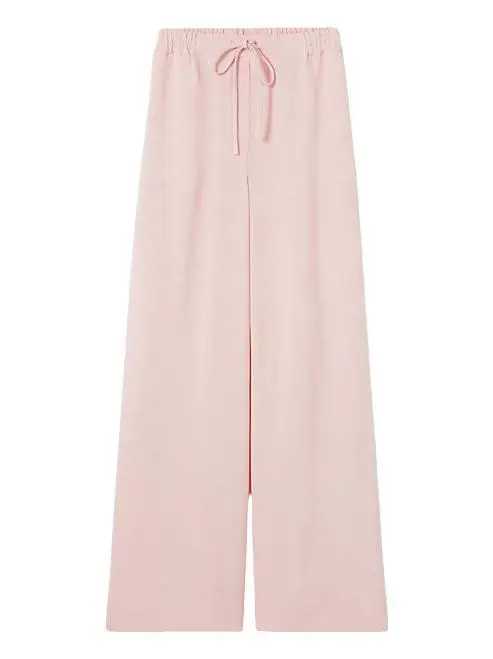 Claudie Pierlot Wide-leg Lyocell-blend Trousers - Pale Pink