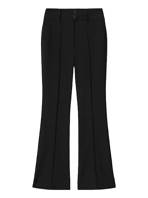 ALLSAINTS Astra Flared Stretch-woven Trousers - Black
