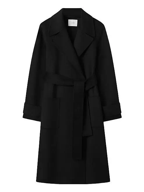 JOSEPH Arlina Double-faced Wool And Cashmere Coat - Black