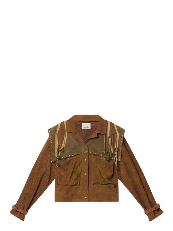 Isabel Marant Kayae Leather Jacket - Brown