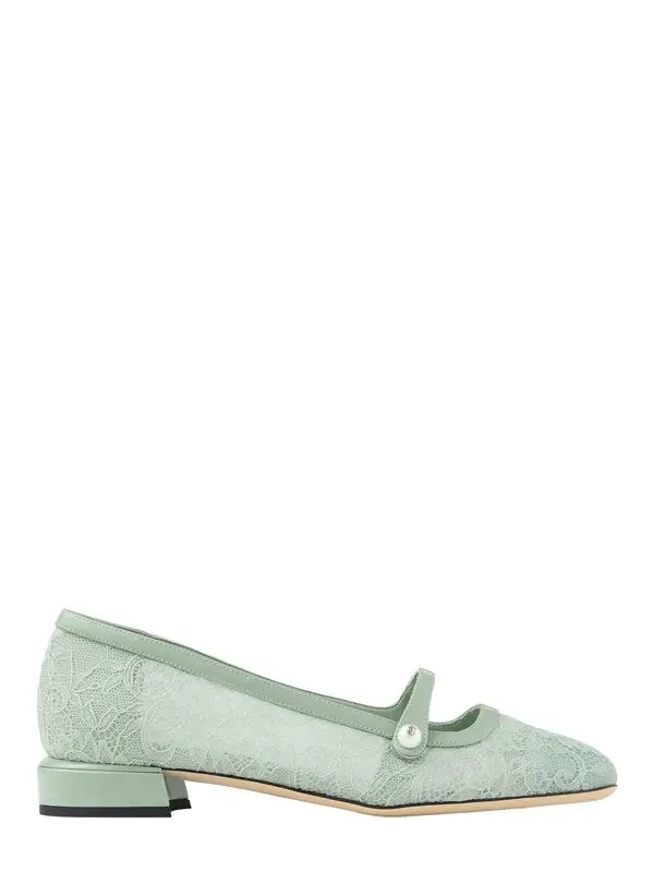 JIMMY CHOO Elisa Ballerina Pumps - Verde/verde