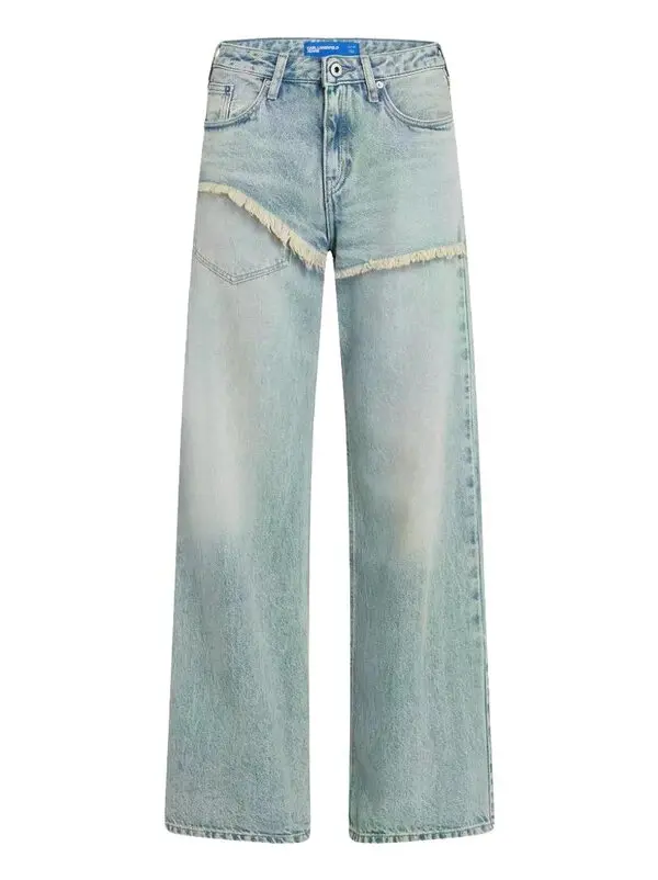 Karl Lagerfeld Frayed Jeans - Blue