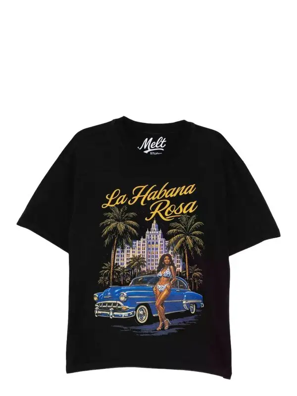MELT Graphic-print T-shirt - Black