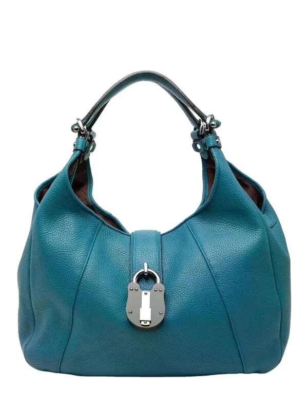 Loewe Calle Hobo Bag Calfskin - Blue