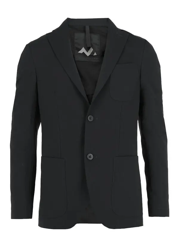 SLOWEAR Montedoro Singlebreasted Slim Fit Wool Blazer - Black