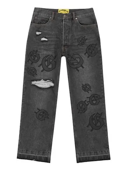 GODSPEED Scattered Gs Logo Denim Pant - Black Wash