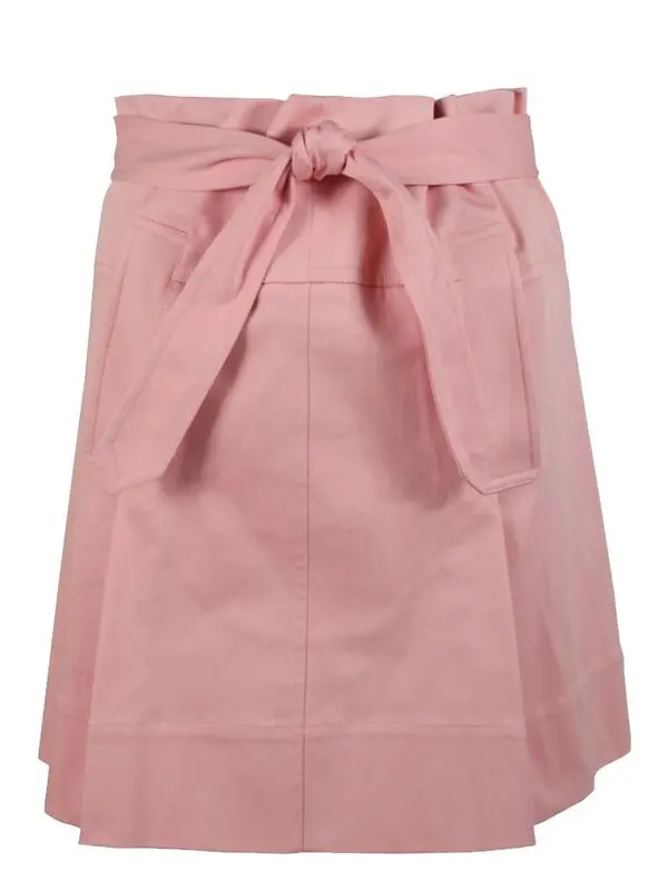 FERRAGAMO Belted Mini Skirt - Pink