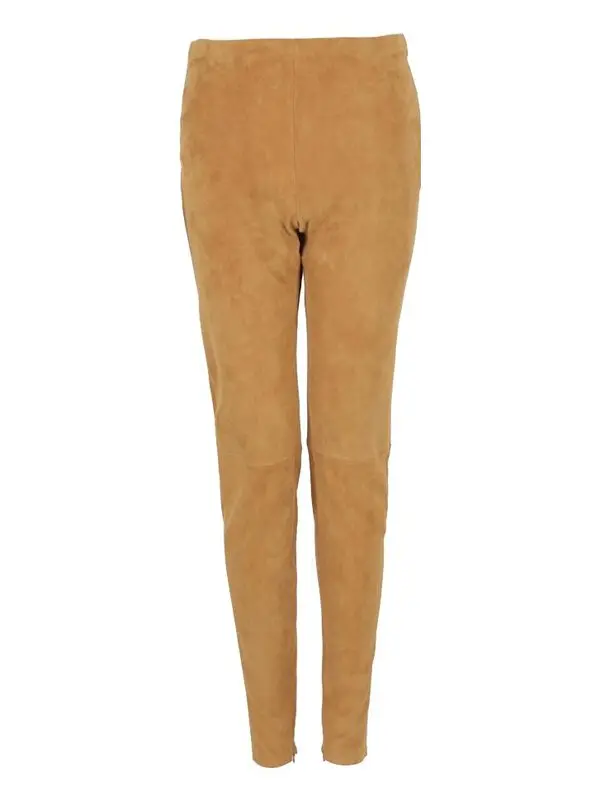 FERRAGAMO Suede Leggings - Bone