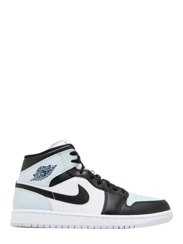 JORDAN 1 Mid Sneakers - Black/aura/white
