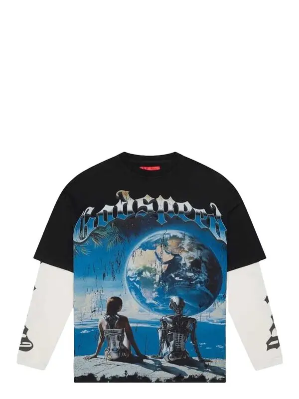GODSPEED Artificial Love Thermal Long Sleeve T-shirt - Black