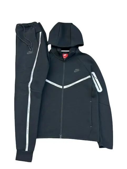 Nike Tech Fleece Reflective Accent Tracksuit - Black