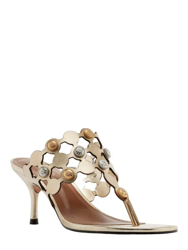 AREZZO Heeled Sandal - Platino