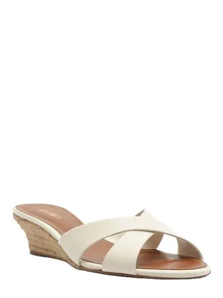 AREZZO Ava Wedge Sandal - Crema White