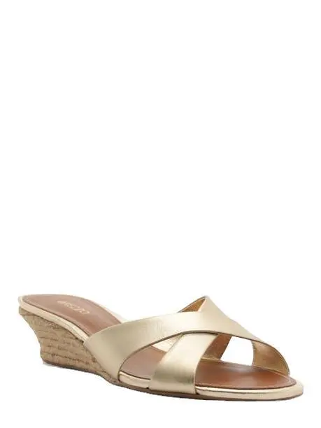 AREZZO Ava Wedge Sandal - Platino