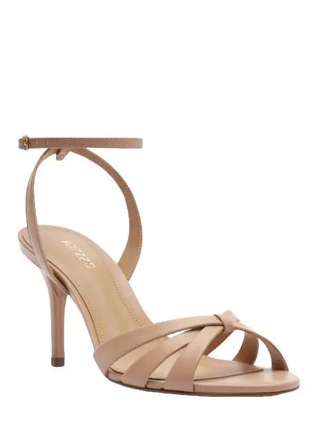 AREZZO Ankle Strap Stiletto Sandals - True Sand