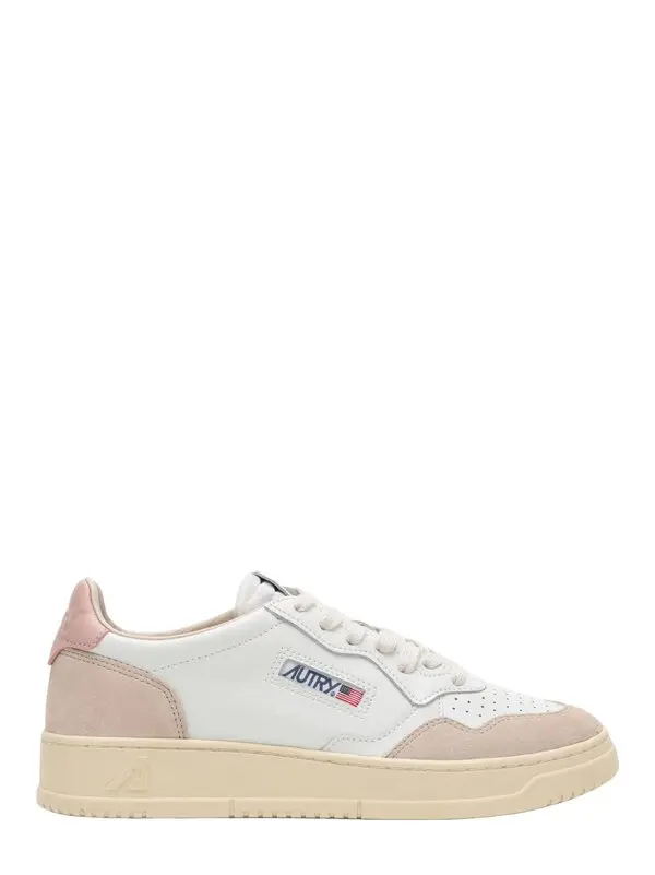 AUTRY Medalist Low Leather And Suede Sneakers - White